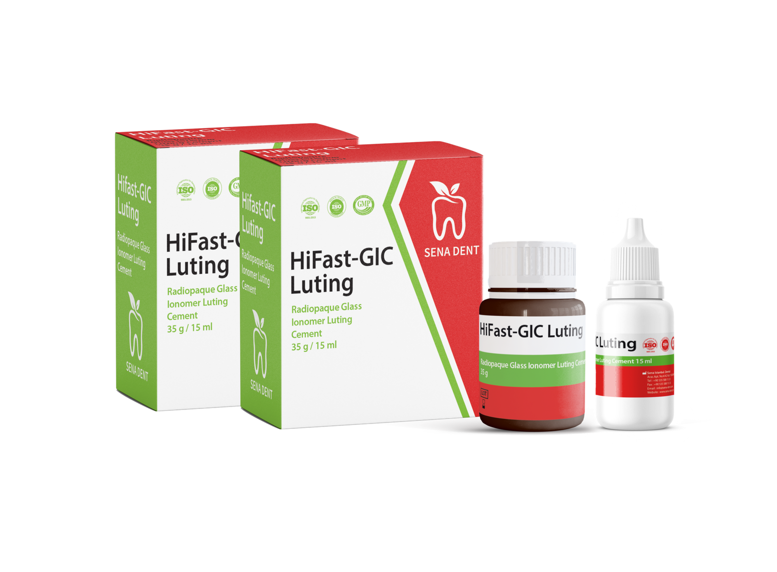 HiFast-GIC Luting Radiopaque Glass Ionomer Luting Cement - SENA DENT